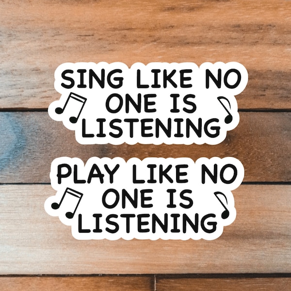 Sing Like No One is Listening - Etsy