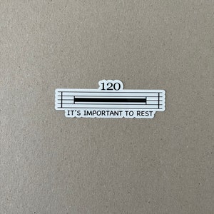 Music Rest Sticker Funny Music Stickers Gift for Musician - Etsy