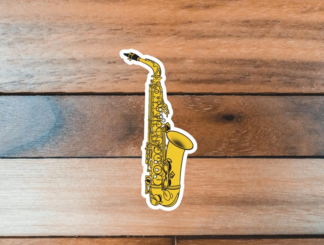 Alto Saxophone Sticker, Alto Sax Sticker - Etsy