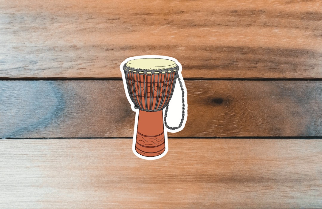 Djembe Sticker, Percussion Sticker, Gift for Percussionist, Drummer ...