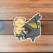 Piano Sticker, Cat Piano Player Sticker, Sticker for Pianist, Music ...
