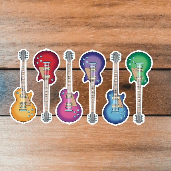 Guitar Sticker - Etsy