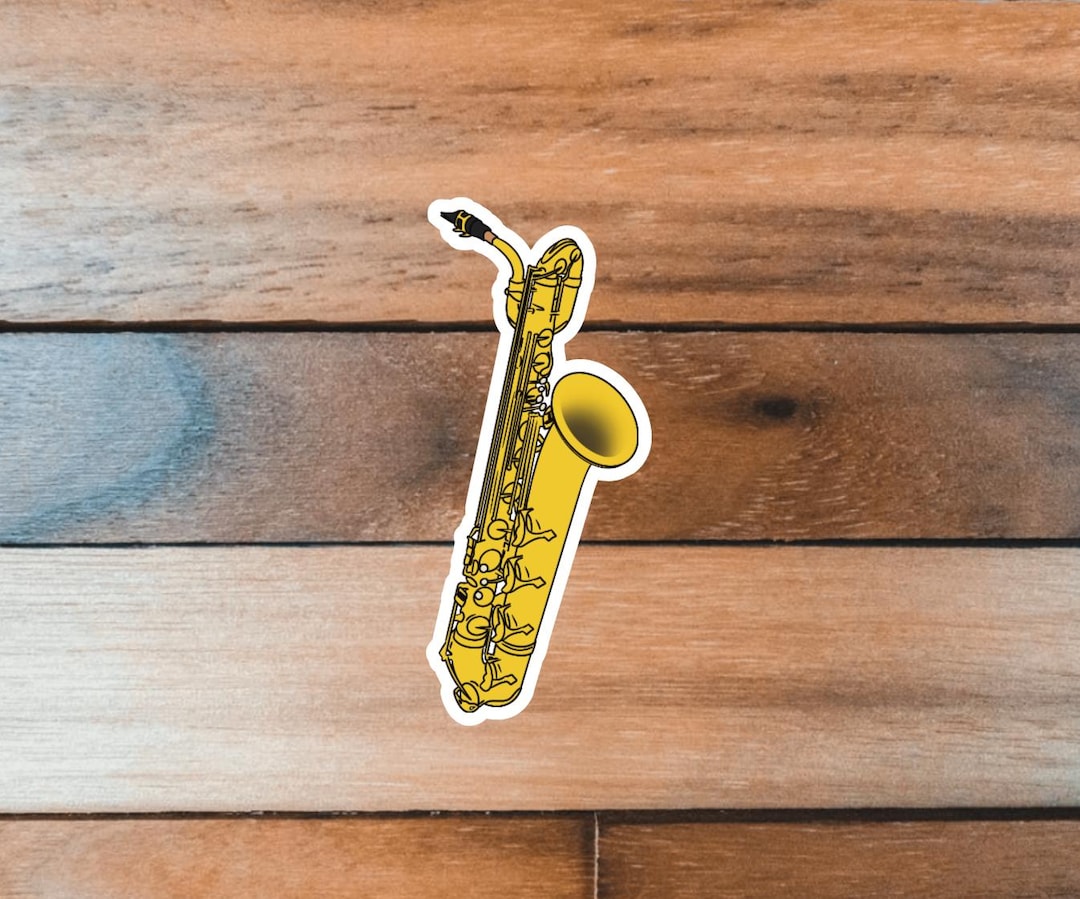 Baritone Saxophone Sticker, Bari Sax Sticker - Etsy