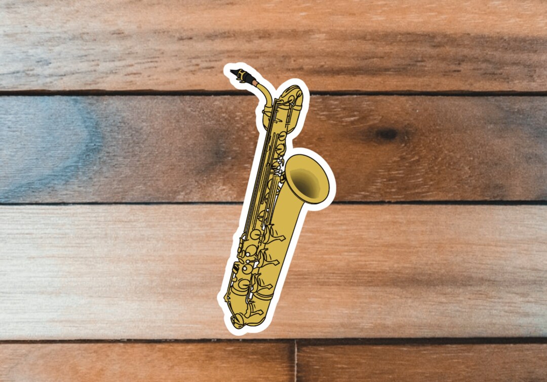 Baritone Saxophone Sticker, Bari Sax Sticker - Etsy