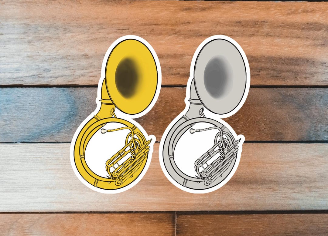 Sousaphone Sticker, Tuba Sticker, Low Brass Sticker - Etsy