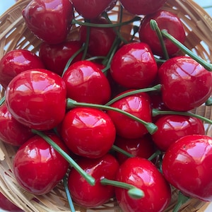 Cherry Decor Cherry Props Fake Fruit Kitchen Decor Artificial Fruit - Etsy