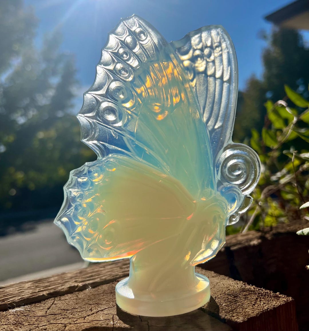 FRENCH DECO Art Glass Butterfly - Etsy