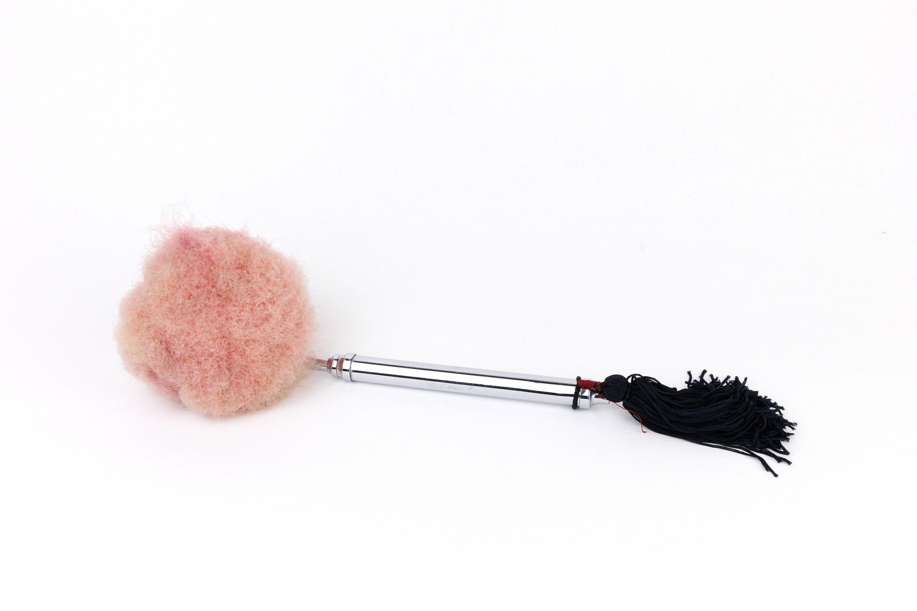 Vintage Telescopic Art Deco Powder Puff Chrome and Pink - Etsy