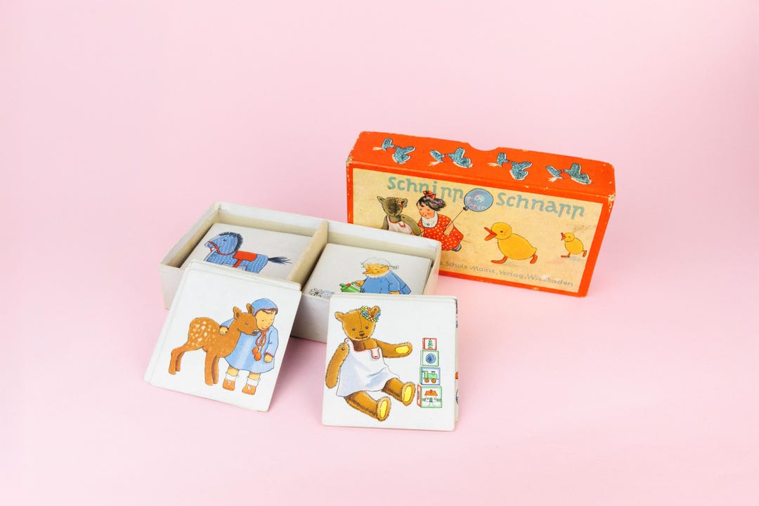 Vintage German Toy Schnipp Schnapp Game, Snap Card Game Mid 20th ...