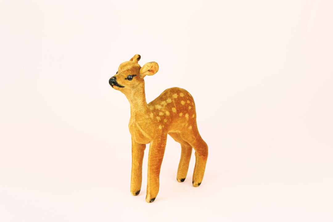 Small Vintage Steiff Velvet Fawn, Toy Deer - Etsy