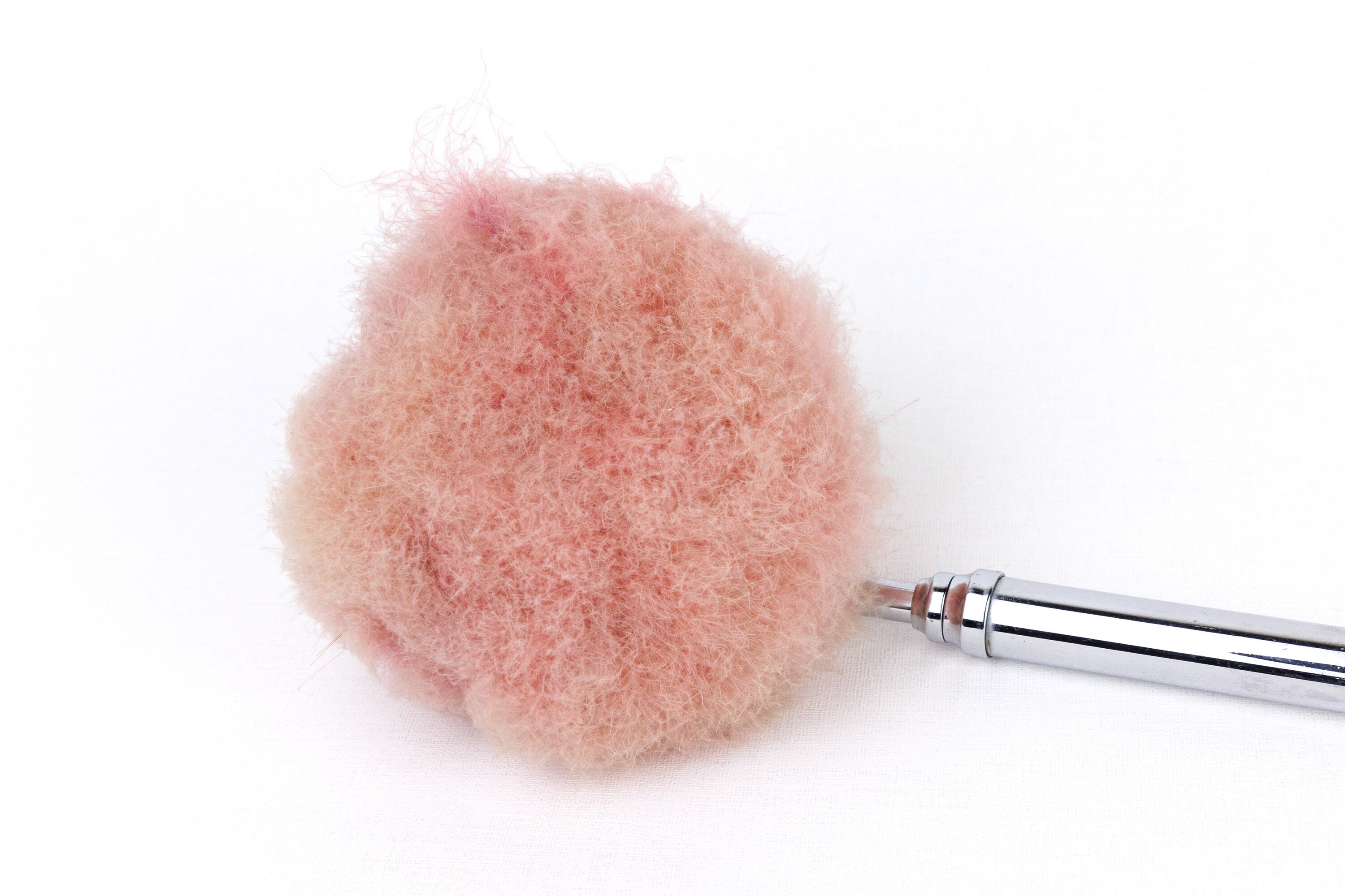 Vintage Telescopic Art Deco Powder Puff Chrome and Pink - Etsy