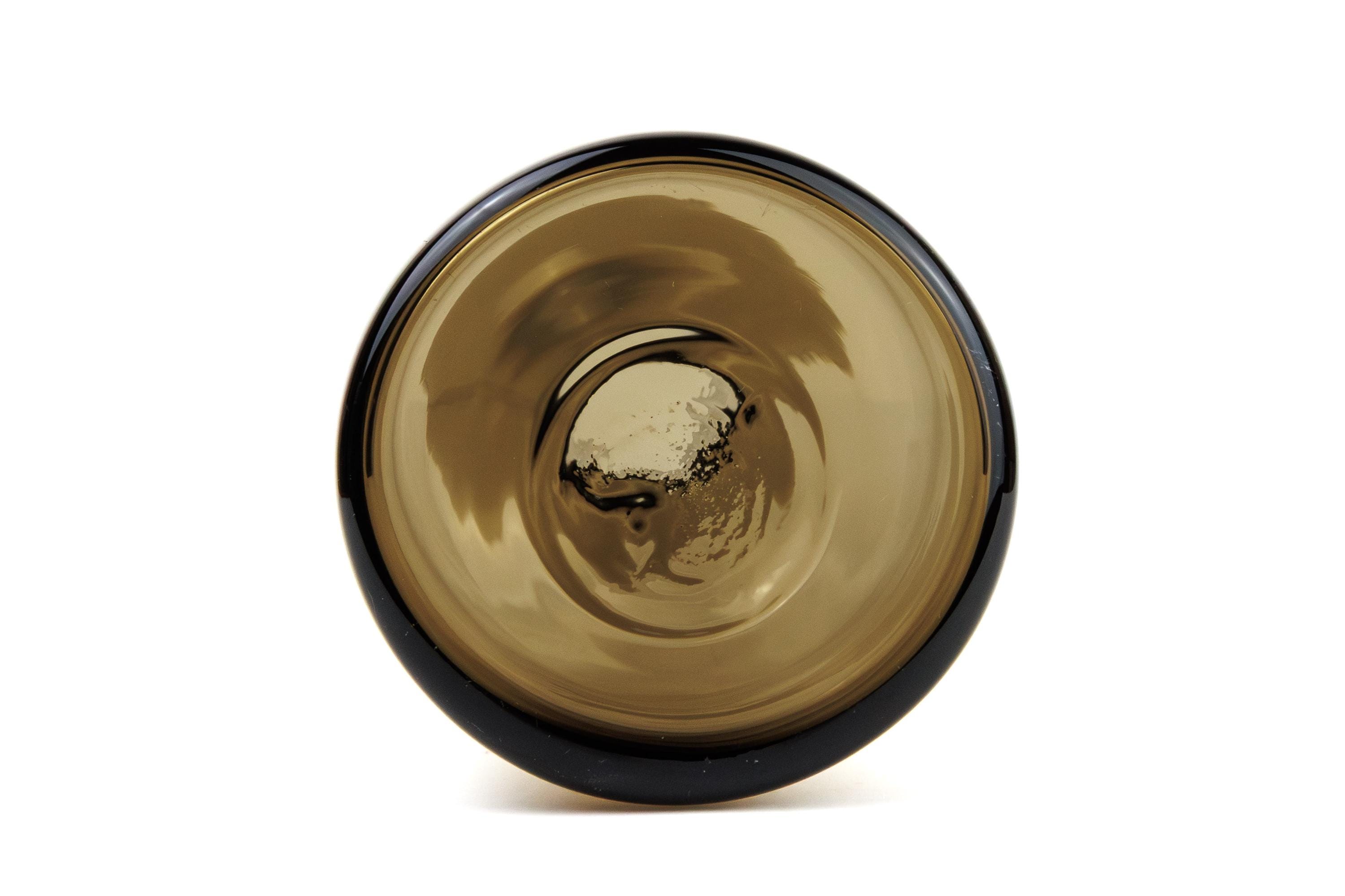 Vintage Otto Brauer for Holmegaard Smokey Brown Semi Transparent Glass ...