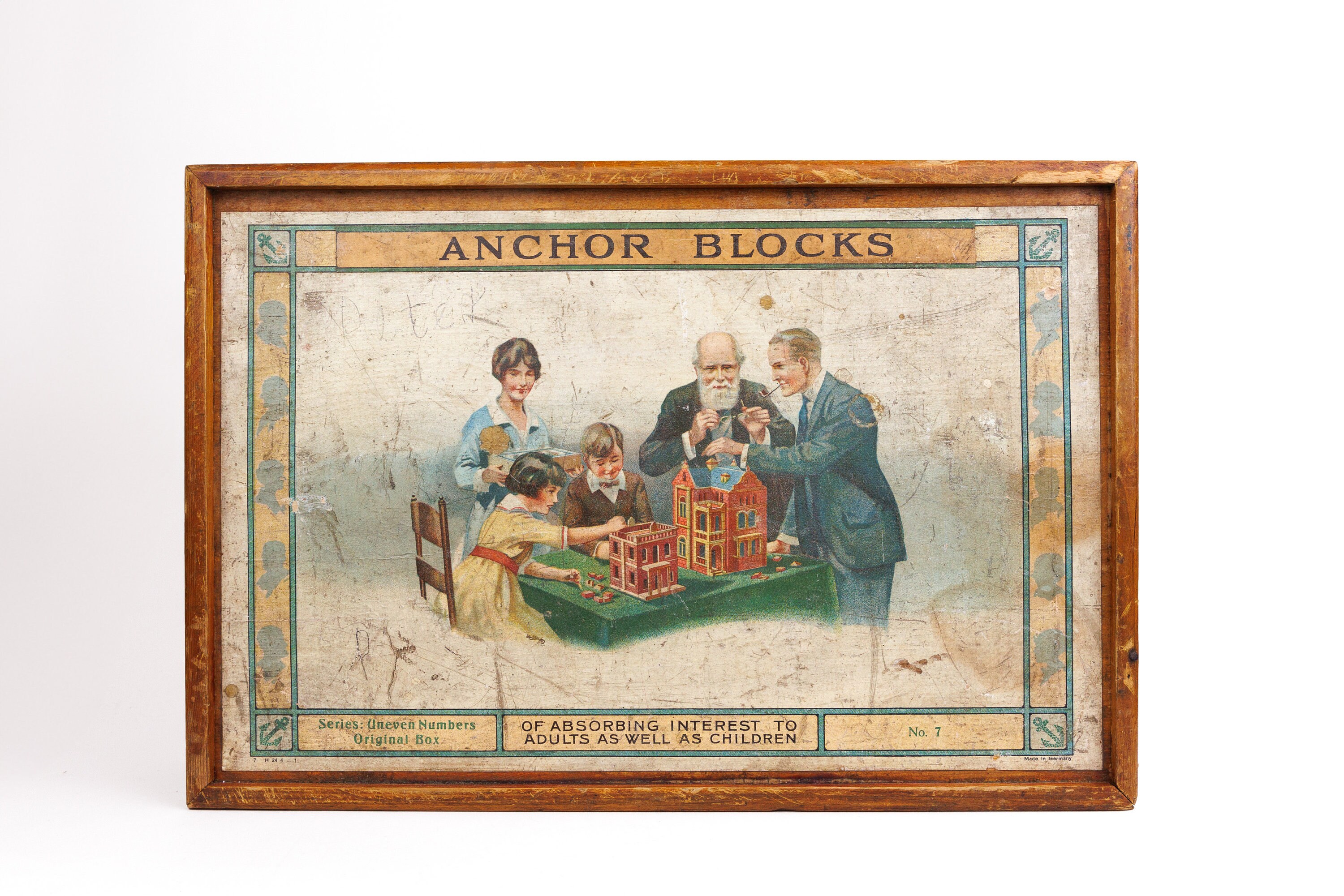 Large Set of Antique Richter’s Anchor Building Stones, Toy Blocks in ...