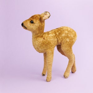 Rare Early Vintage Steiff Silk Plush or Wool Toy Deer, Post War Roe ...