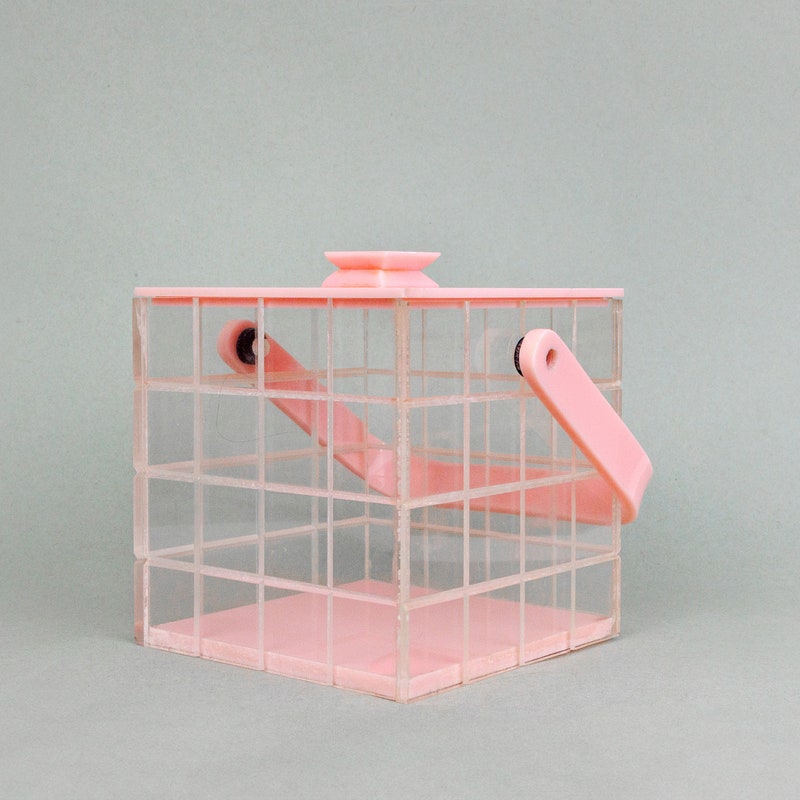 Vintage Pink Lucite Box - Etsy UK