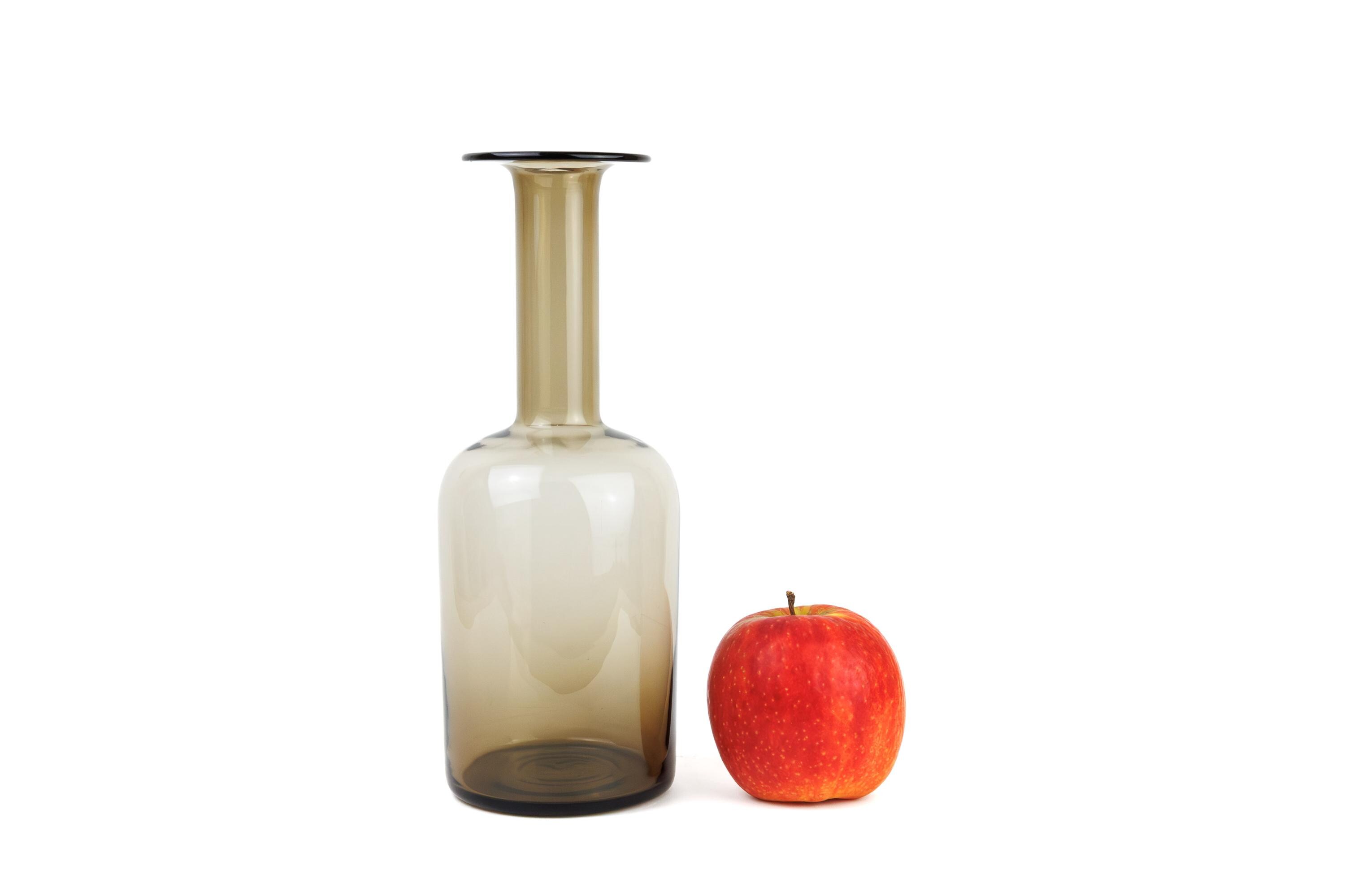 Vintage Otto Brauer for Holmegaard Smokey Brown Semi Transparent Glass ...
