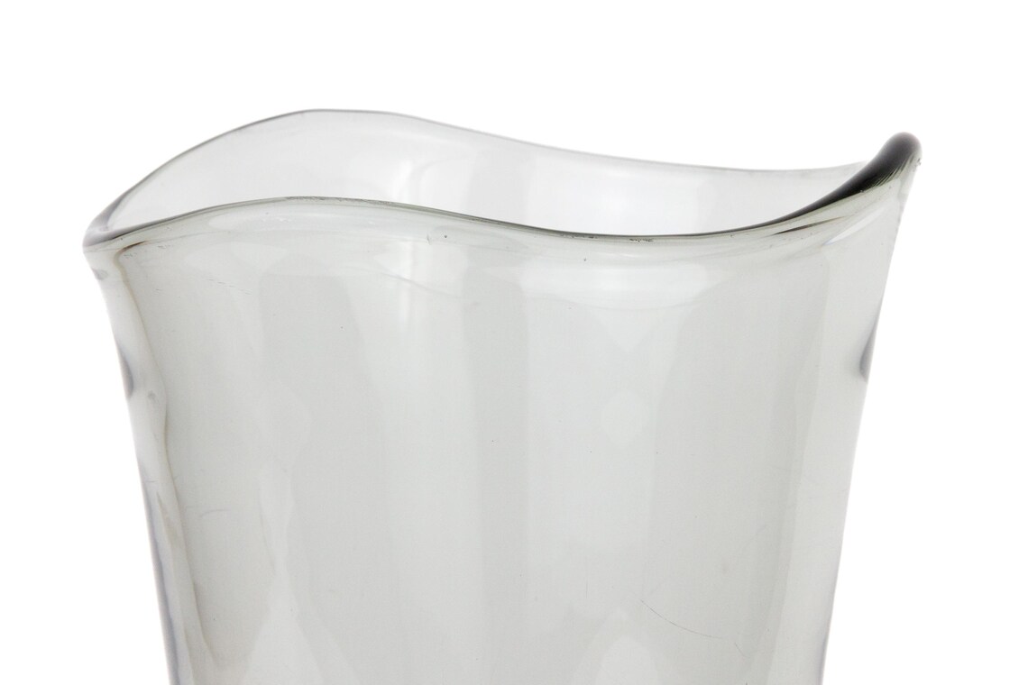 Vintage Tall Glass Vase, by per Lutken for Holmegaard, Signed, Mid ...