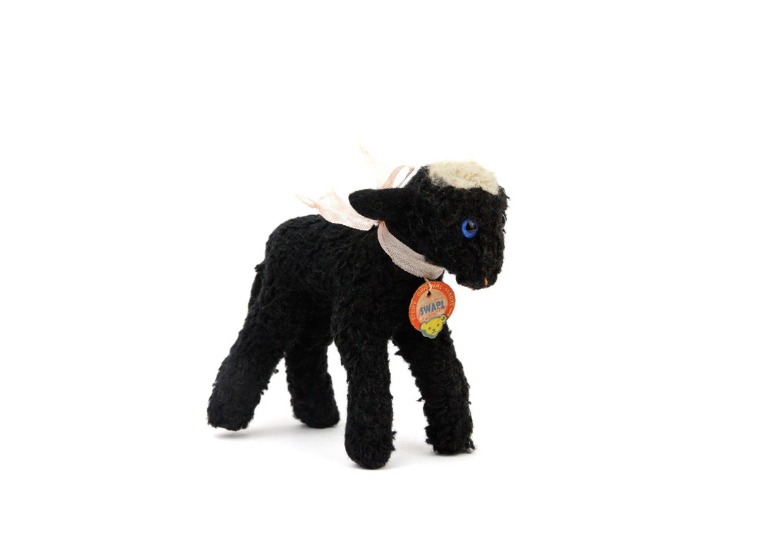 Rare Vintage Steiff Toy Sheep Swapl, Chest Tag, Mid Century German ...