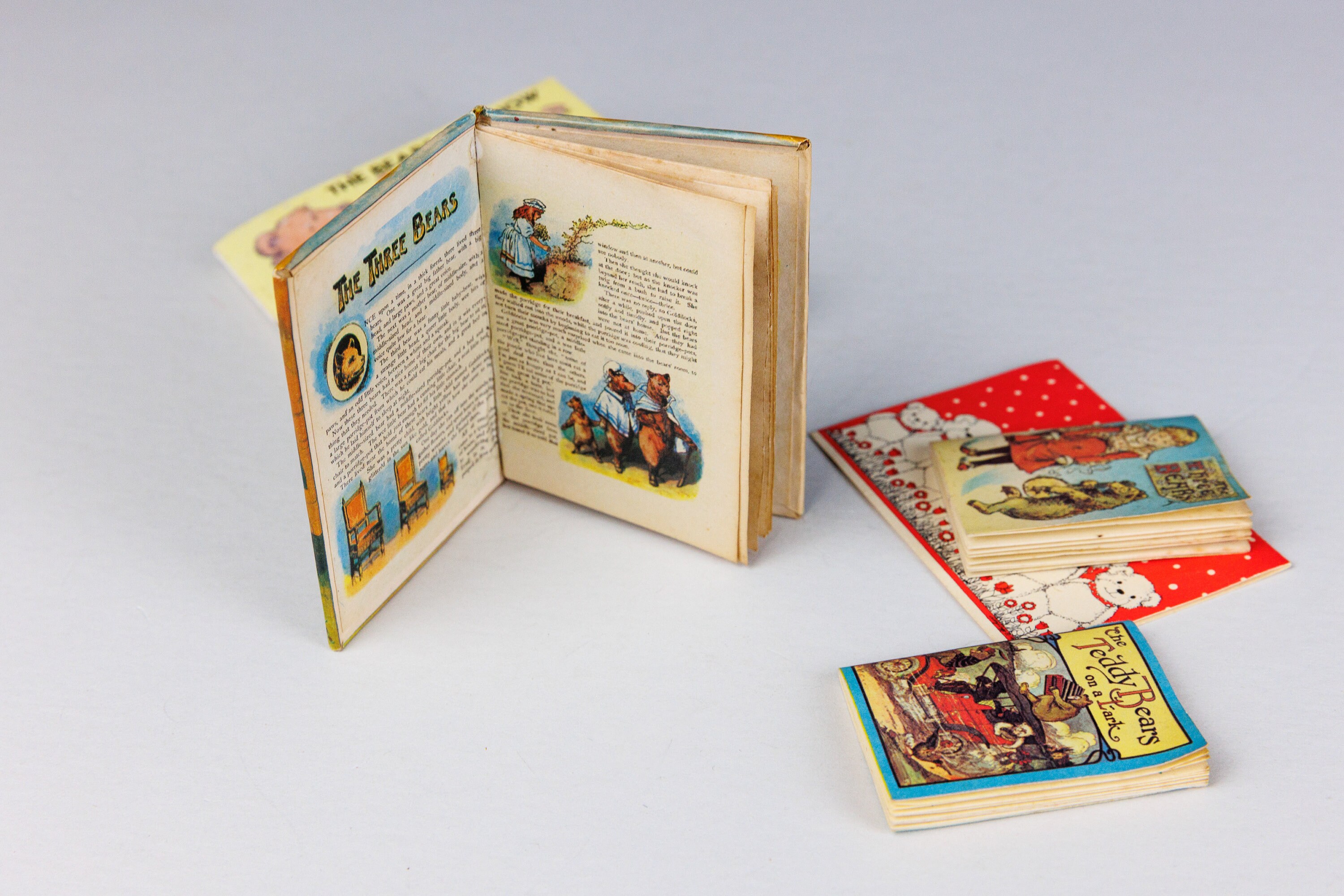 Retro Collection of Miniature Storybooks Featuring Teddy Bears, the ...