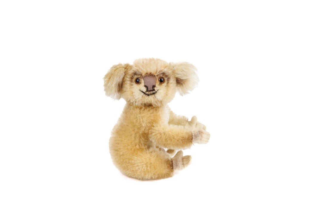 Small Vintage Steiff Koala, German Mohair Toy With Felt Feet, Ear ...