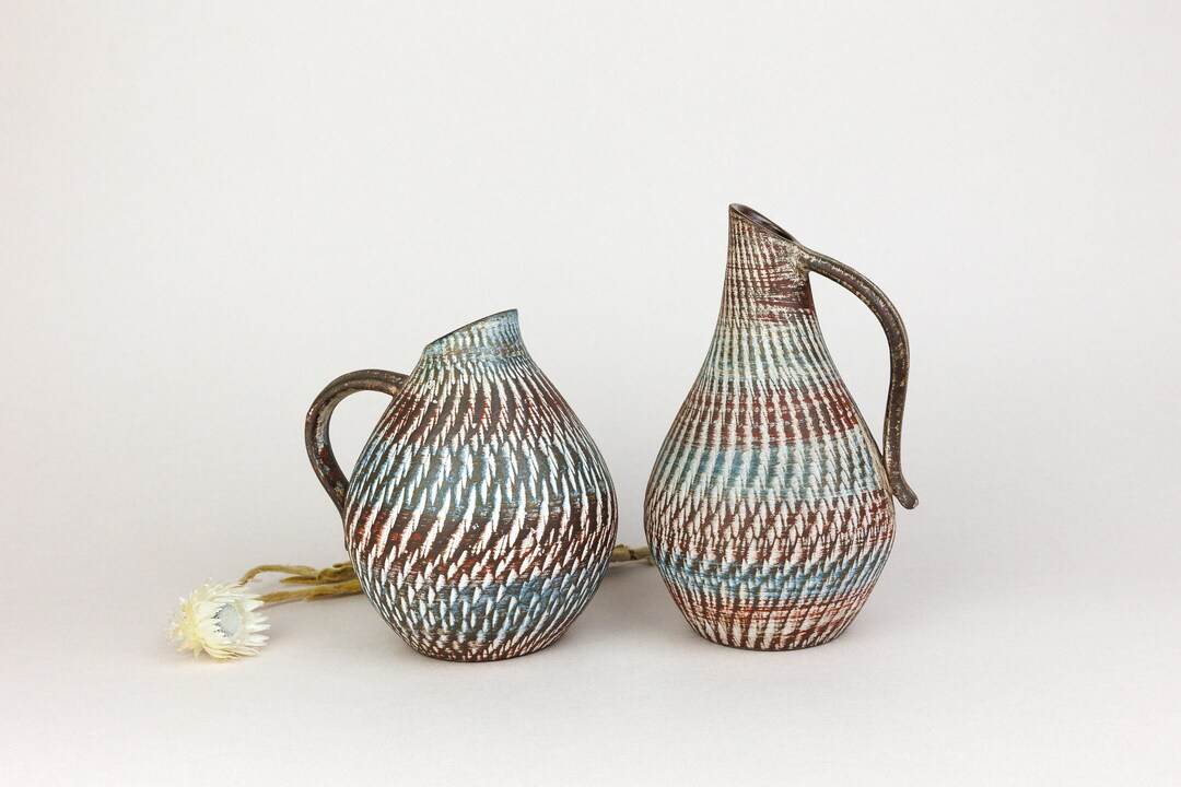 Vintage Mid Century Dümler & Breiden Höhr, Ceramic Earthenware Pitcher ...