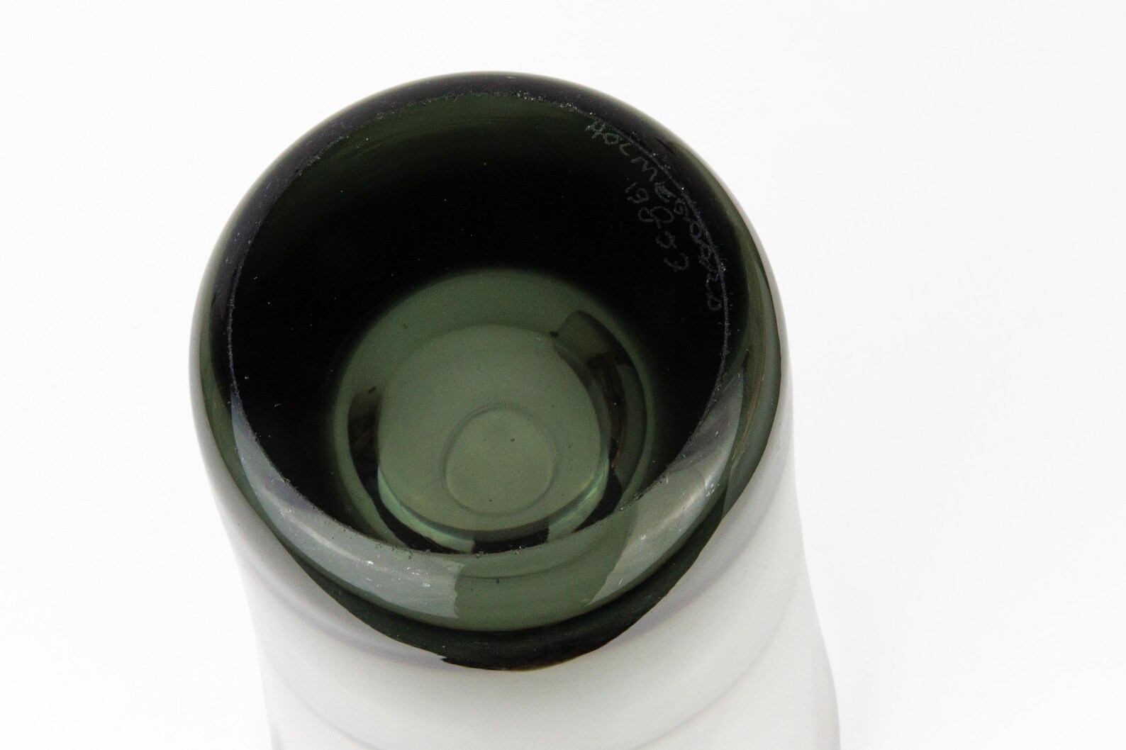 Vintage Tall Glass Vase, by per Lutken for Holmegaard, Signed, Mid ...