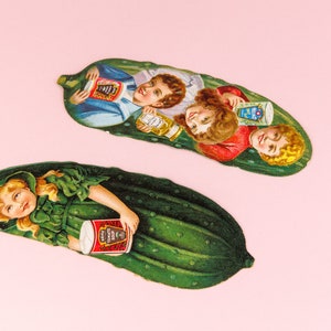 2x Antique Victorian Collectible Heinz Trading Cards, Pickle ...