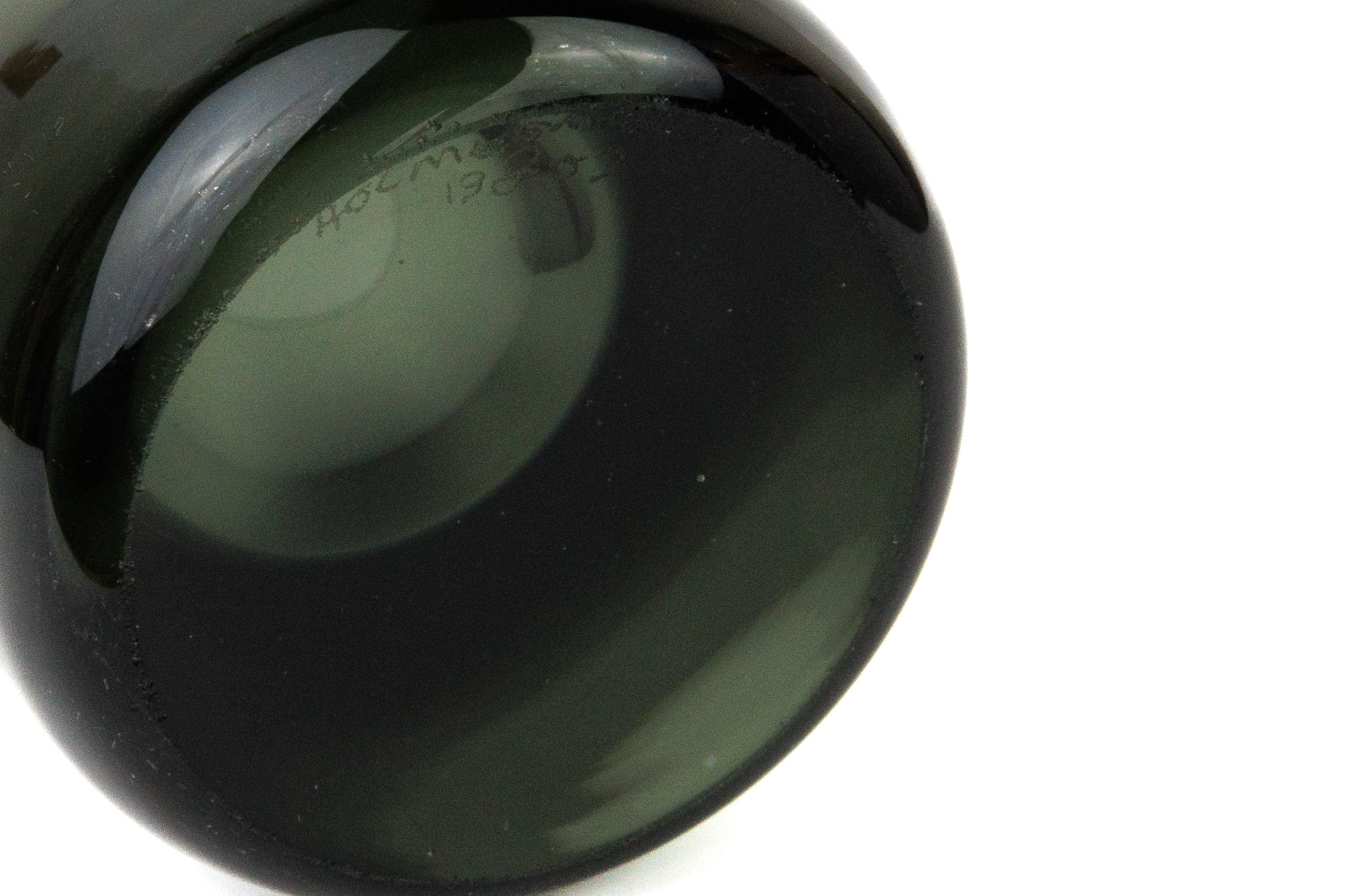 Vintage Tall Glass Vase, by per Lutken for Holmegaard, Signed, Mid ...