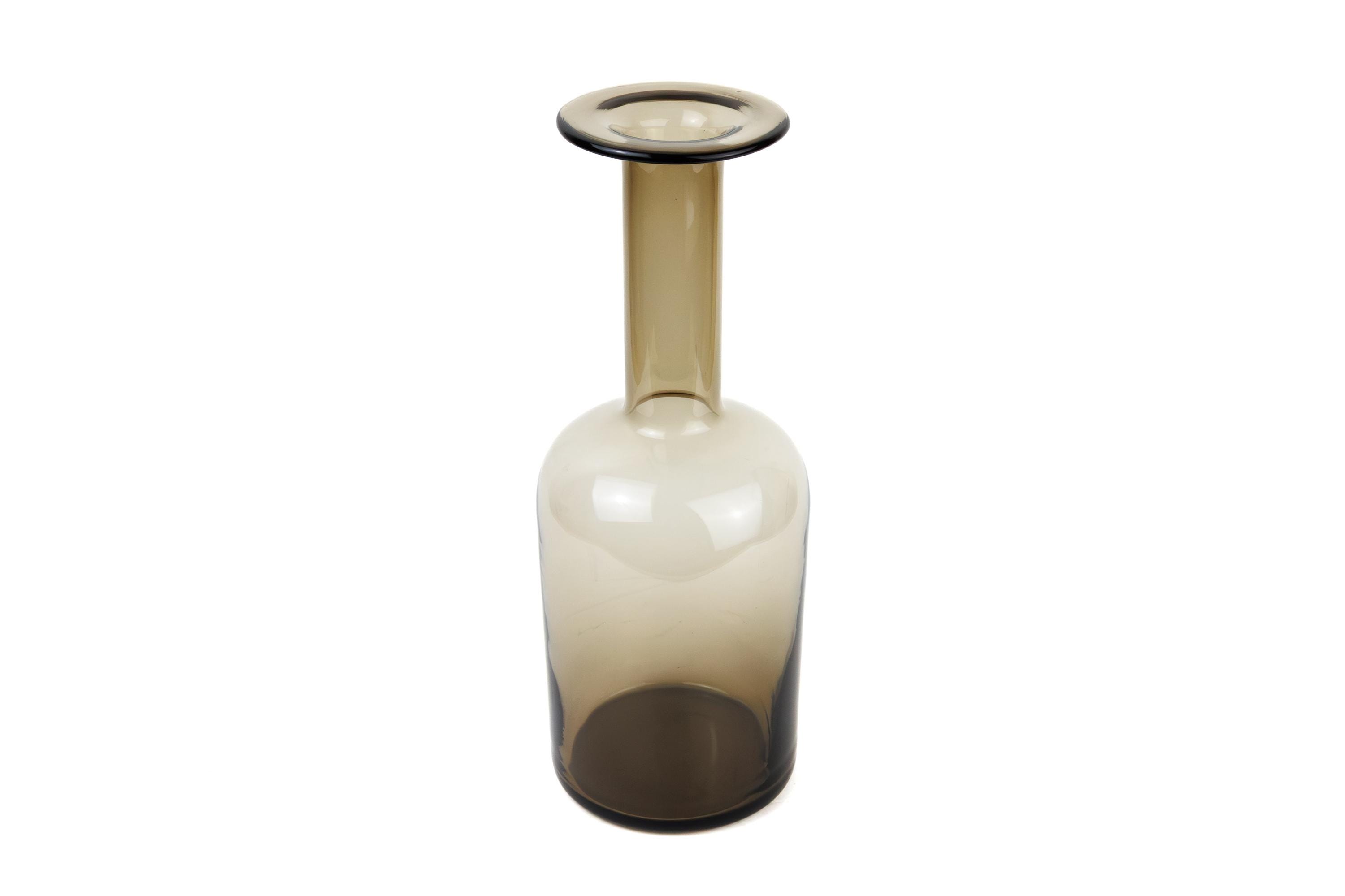 Vintage Otto Brauer for Holmegaard Smokey Brown Semi Transparent Glass ...