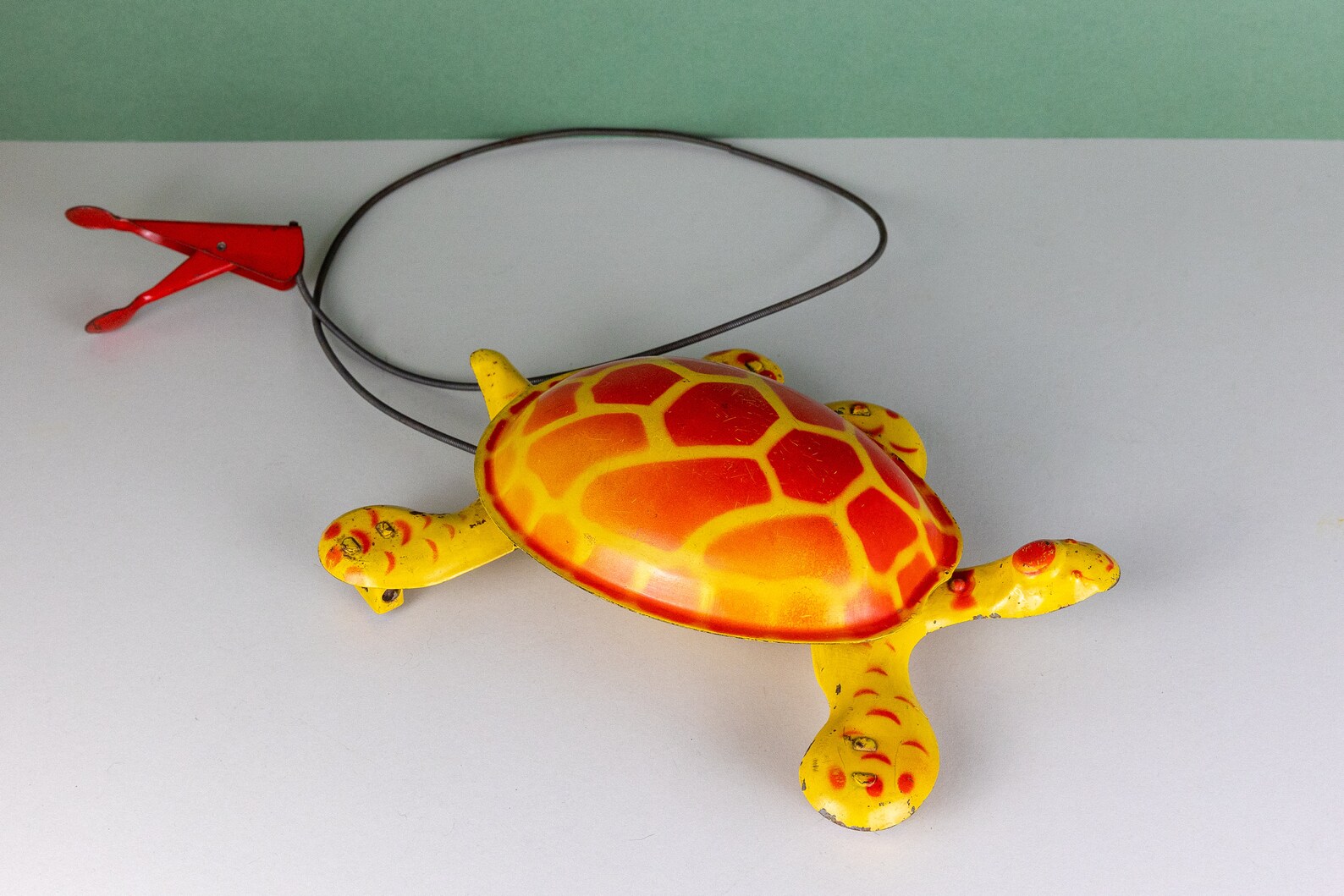 A Late 1940s/50s Mobo 'toy-toise' Tin Plate Red and - Etsy UK