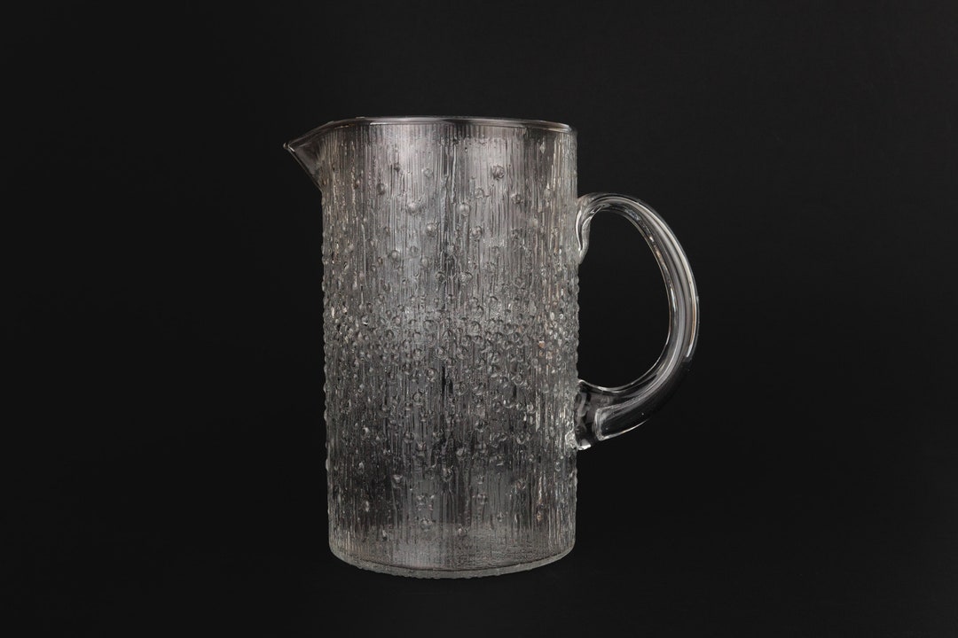 Vintage Iittala Hopla Glass Pitcher Jug Tapio Wirkkala Made in Finland ...