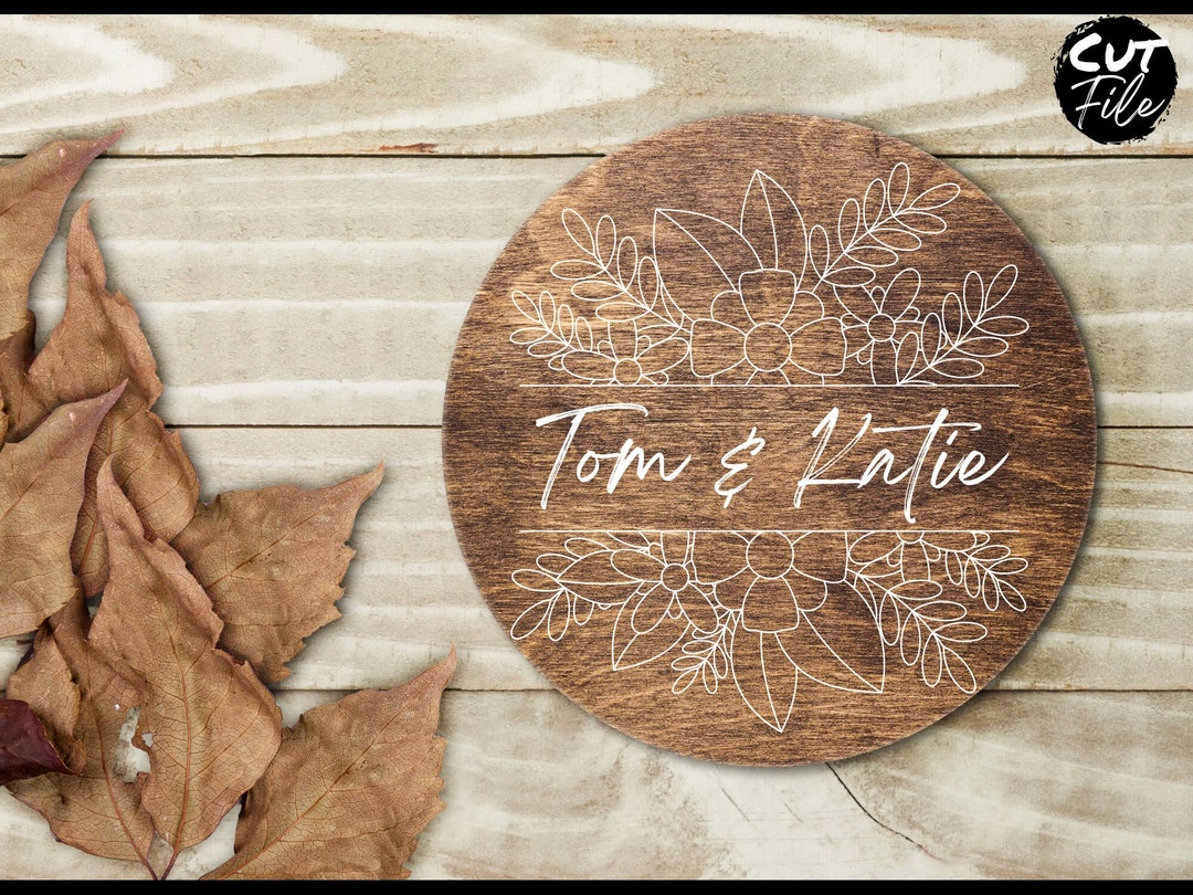 Split Floral Frame, SVG, Floral Border, Glowforge, Circuit, Silhouette ...