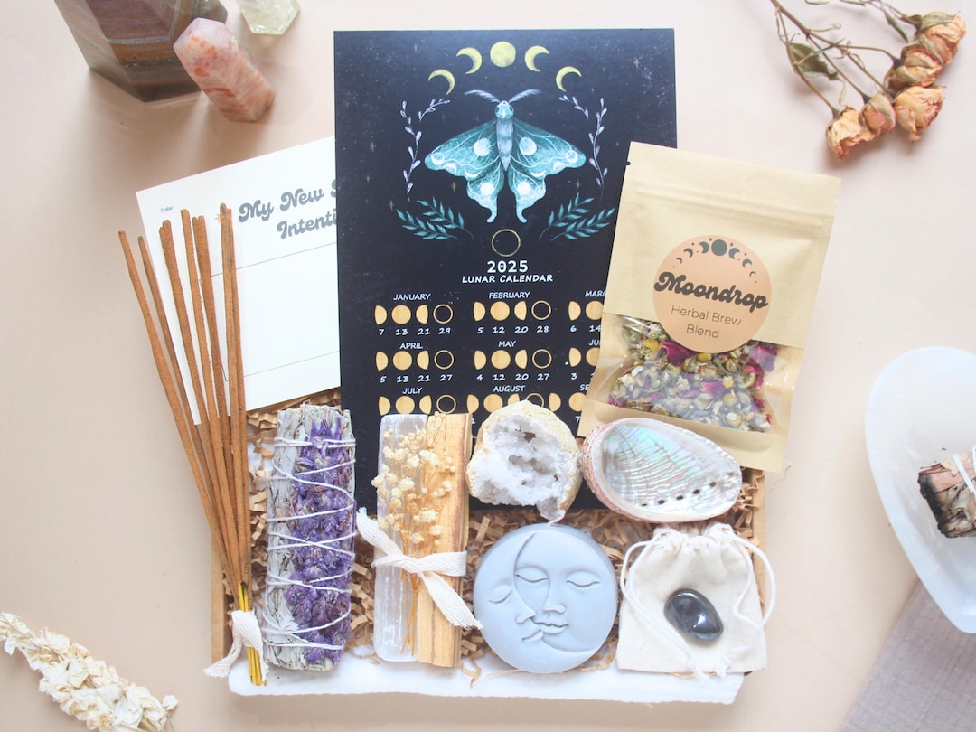 NEW MOON Ritual Kit Spiritual Gifts Manifestation Box Intentions ...