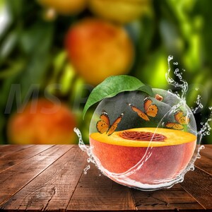 Surrealistic Fruit Peach Photo Manipulation Transparency - Etsy