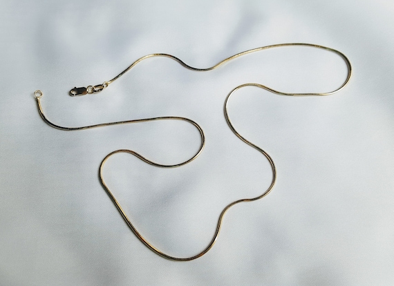 20" long snake chain. 1.1 mm thick. - Gem