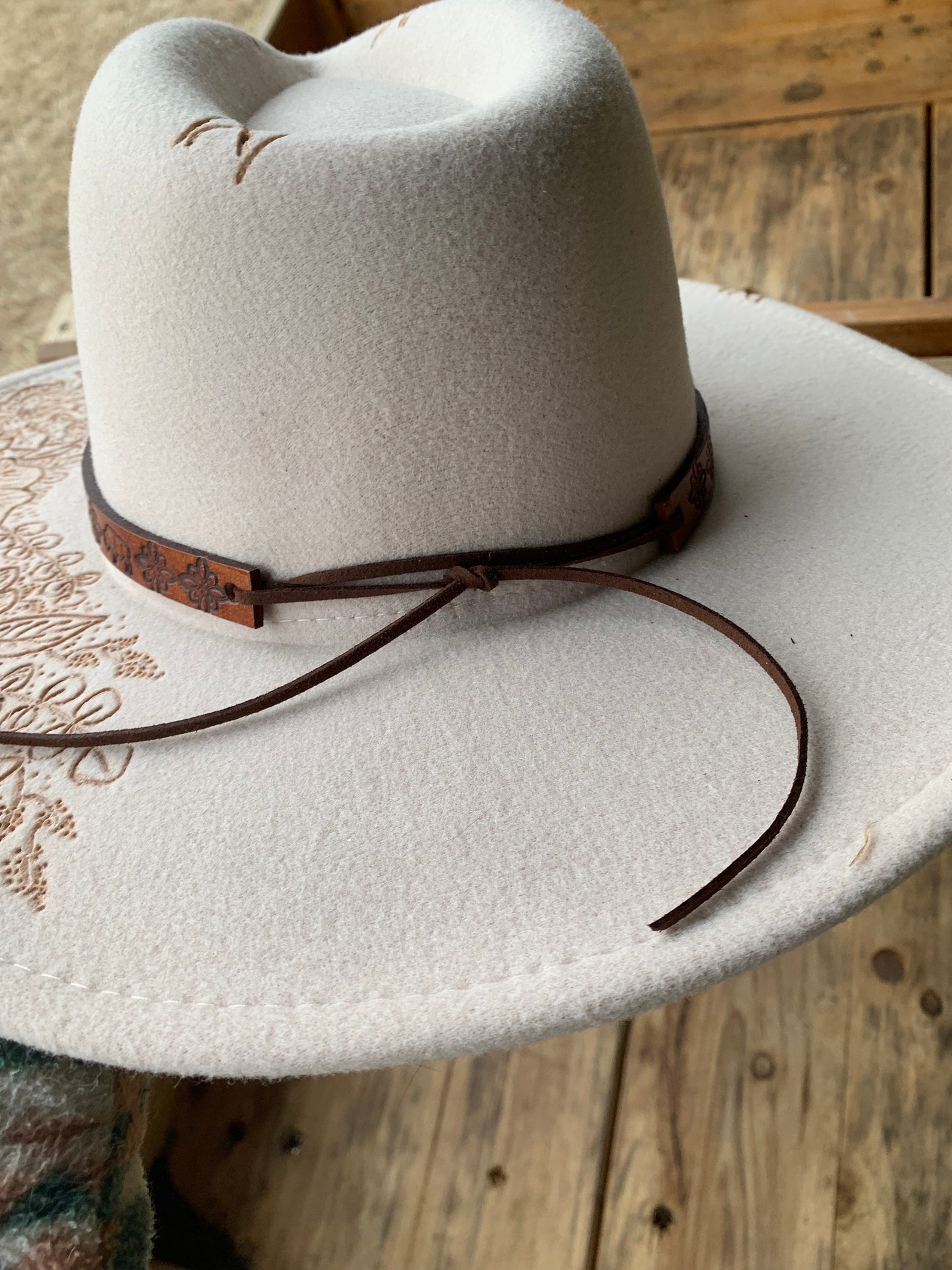 Buffalo Gal Hat Band, Leather Hat Band, Leather Cowboy Hat Band ...