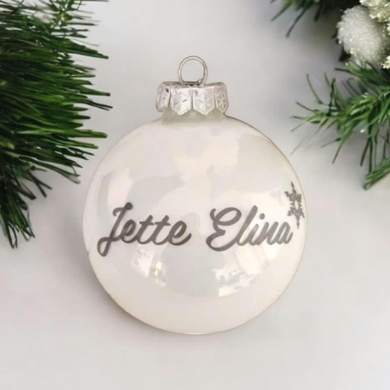 Weihnachtskugeln mit namen 8 cm - Etsy.de