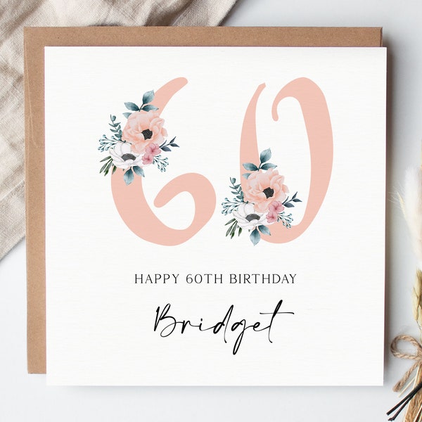 60th Birthday Card for Daughter - Etsy UK