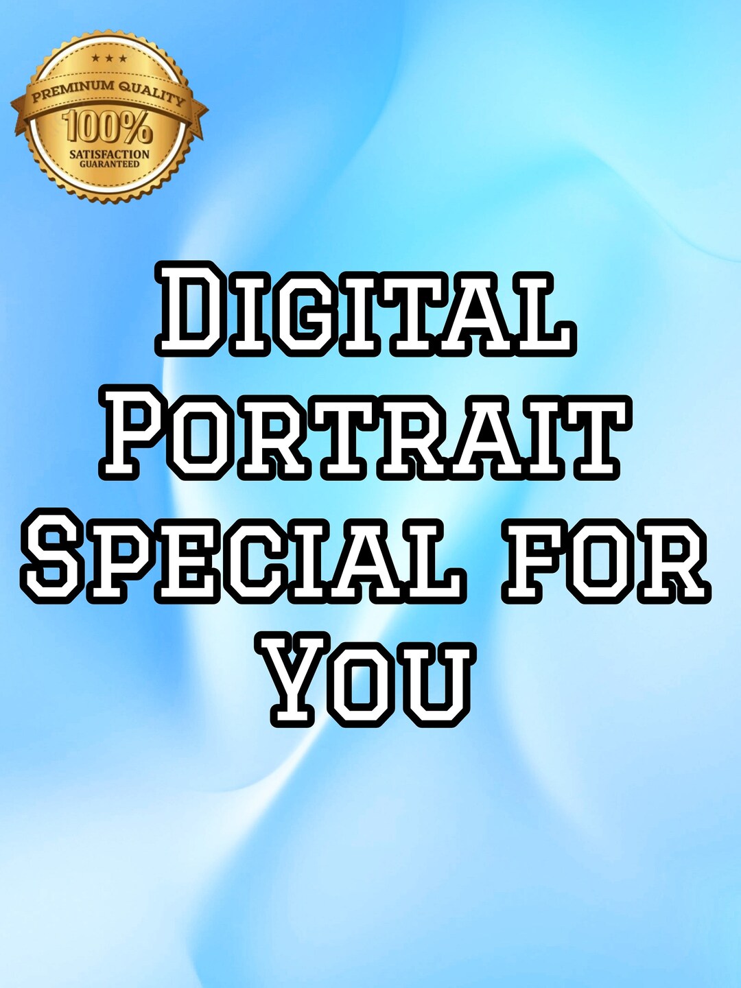 Faceless Profile Picture İllustration Personalized Digital Portrait Art ...