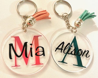 Round Key Chain | Etsy