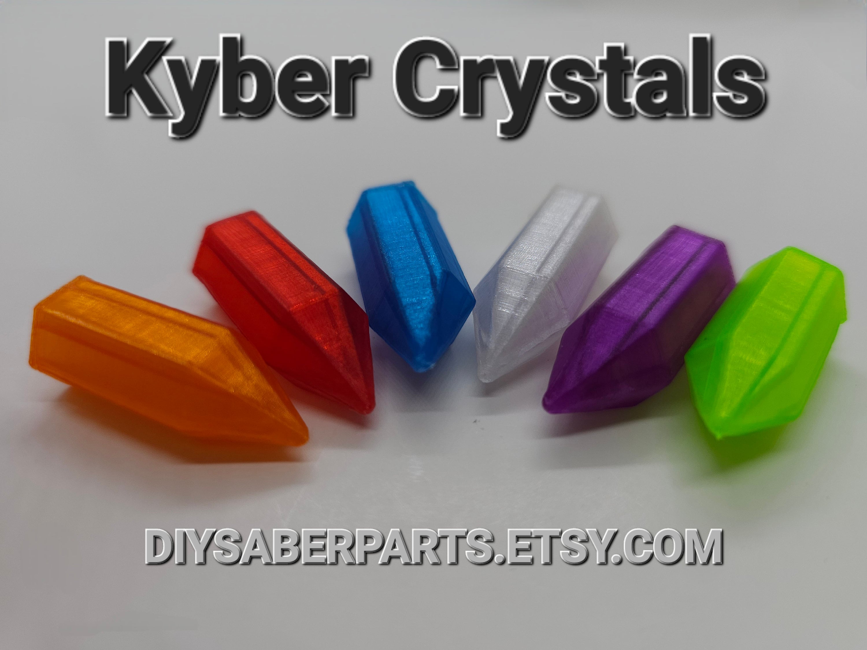 Kyber Crystal, 3D Printed Kyber Crystal, Lightsaber Crystal, Jewelry ...