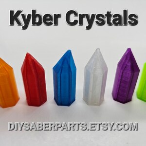 Kyber Crystal, 3D Printed Kyber Crystal, Lightsaber Crystal, Jewelry ...