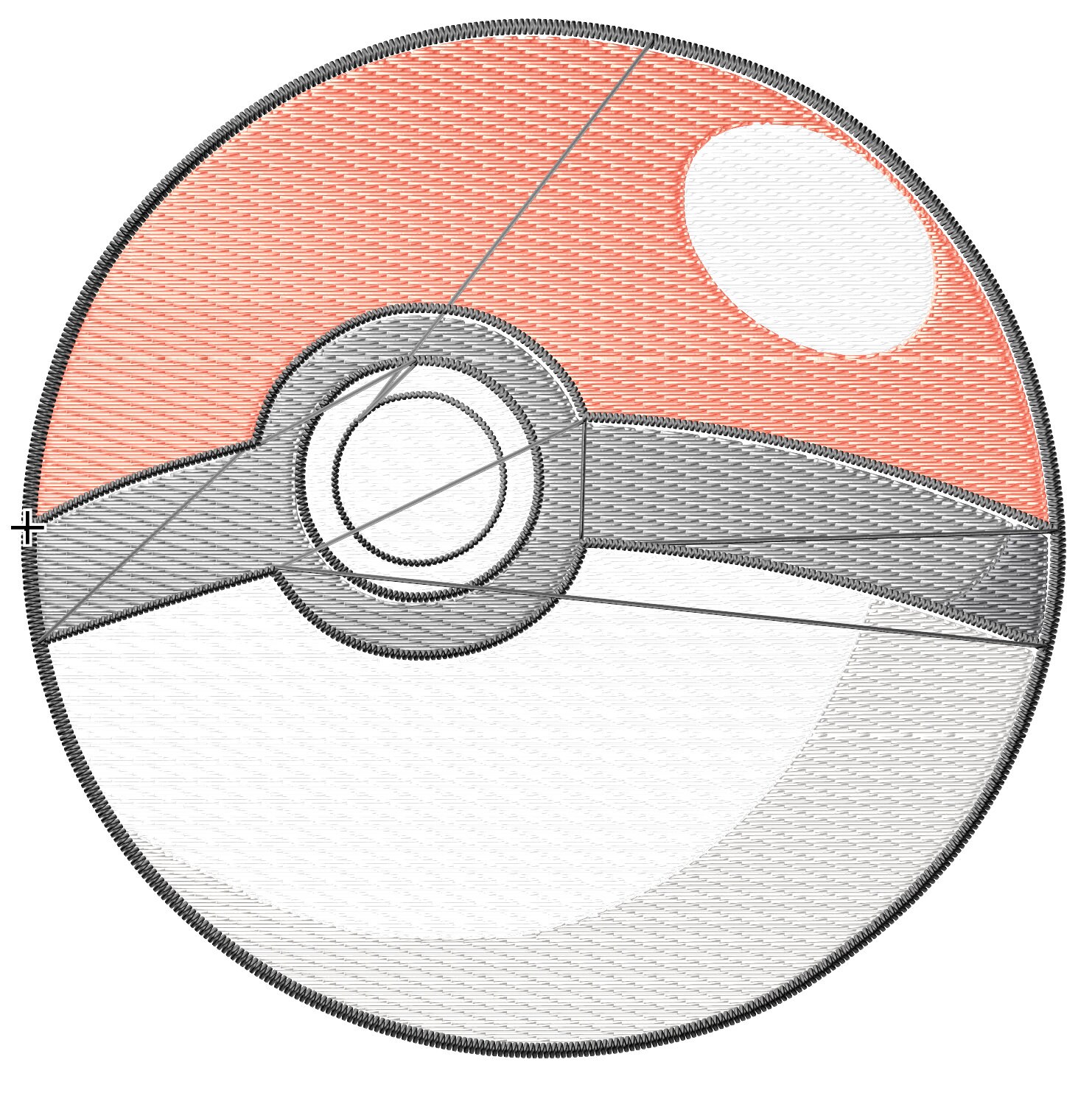 Ball Embroidery Designs, Pokeball Inspired Embroidery Designs, Anime ...