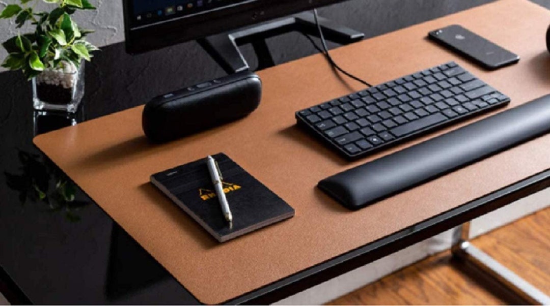 Leather Desk Mat Custom Size Desk Pad Personalized Office - Etsy UK