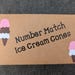 Number Match (subitising) Ice Cream Cones. Felt, Handmade - Etsy UK