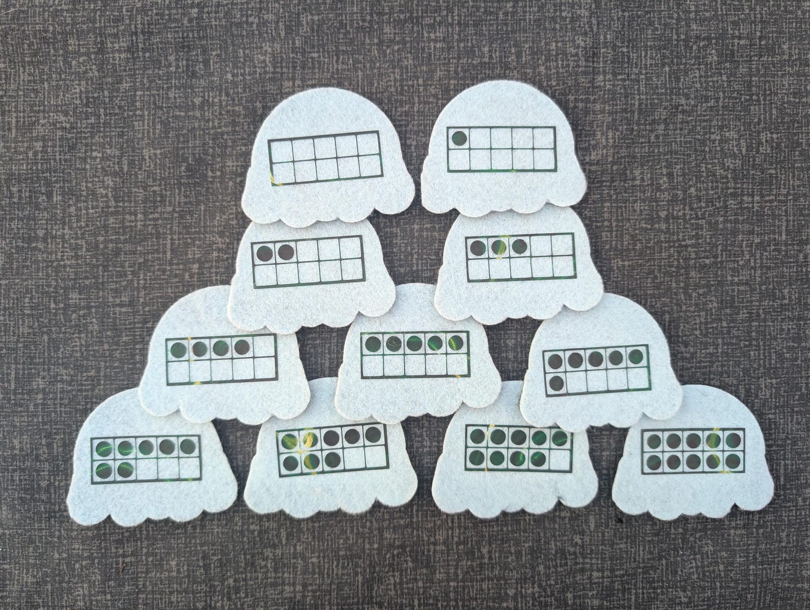 Number Match (subitising) Ice Cream Cones. Felt, Handmade - Etsy UK