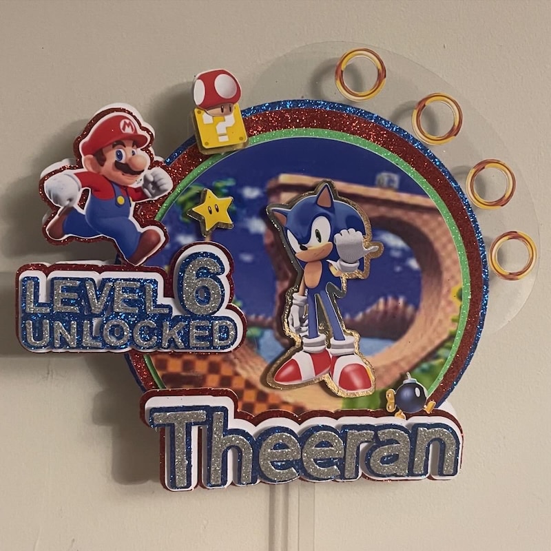 Sonic Cake Decorations - Etsy