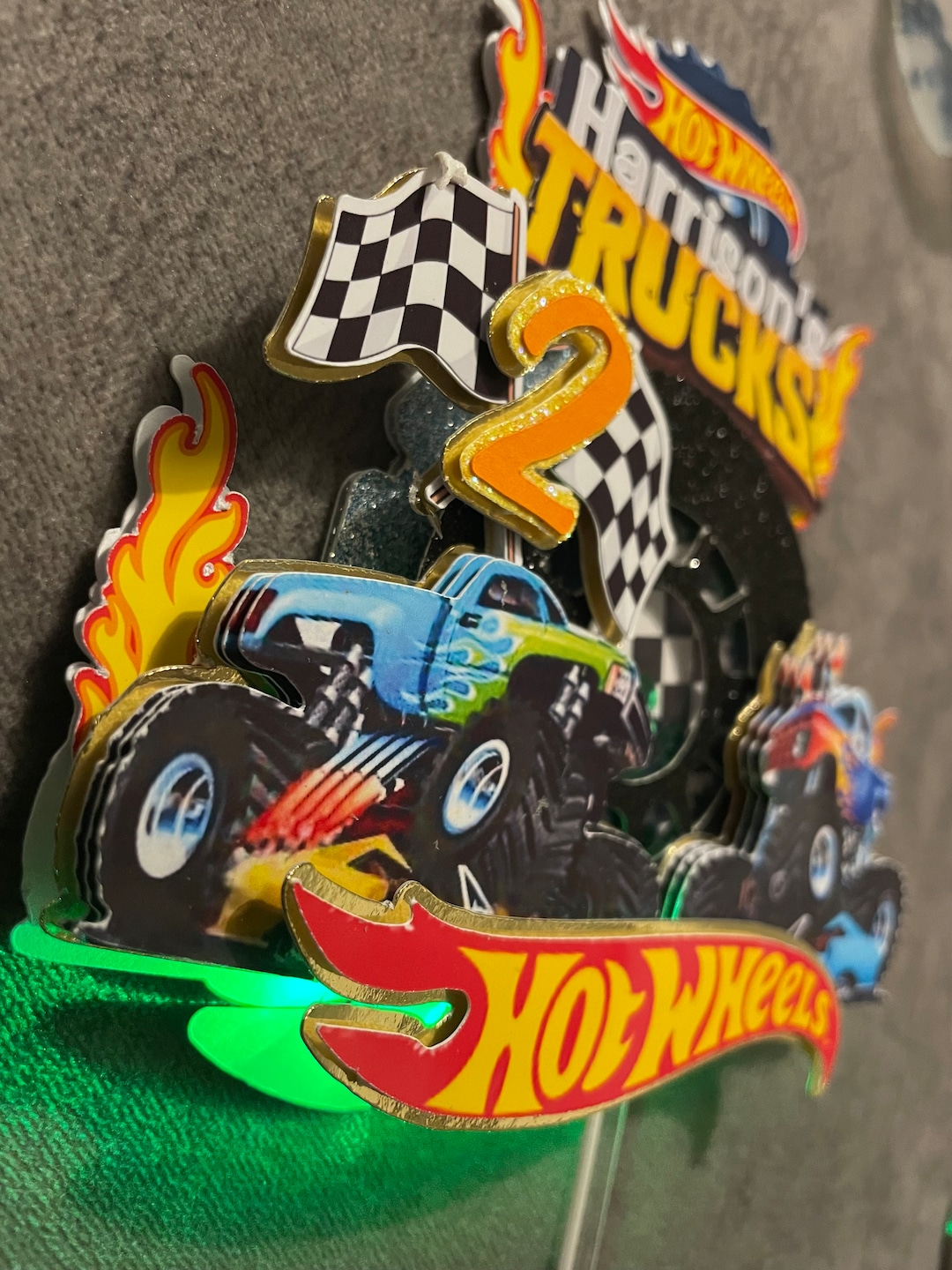 Hot Wheels Cake Topper - Etsy