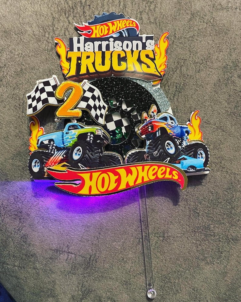 Hot Wheels Cake Topper - Etsy