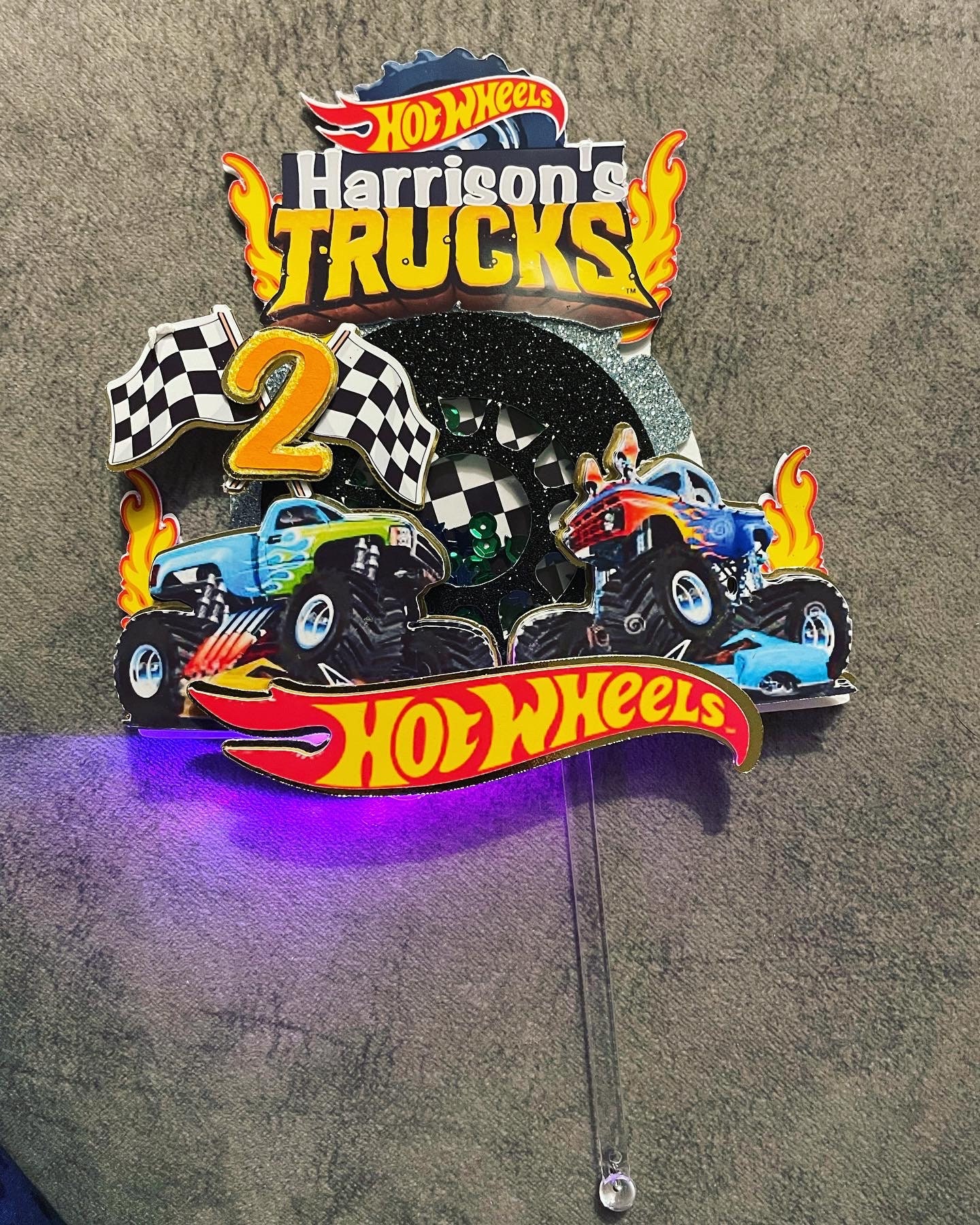 Hot Wheels Cake Topper - Etsy
